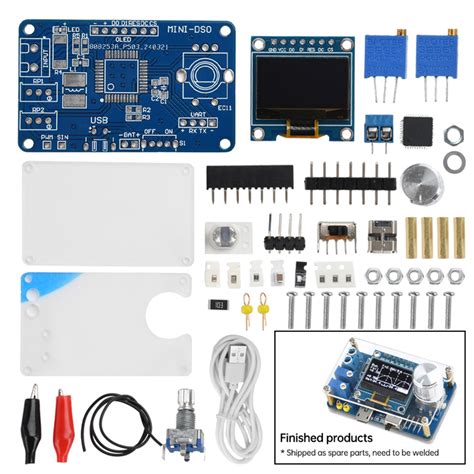 Diy Digital Oscilloscope Electronic Kit 0 96 Inch Grandado