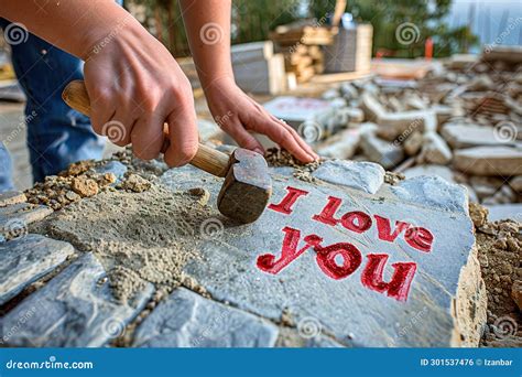 Sculpting Brick Chisel Cartoon Vector Illustration CartoonDealer Com 315857576