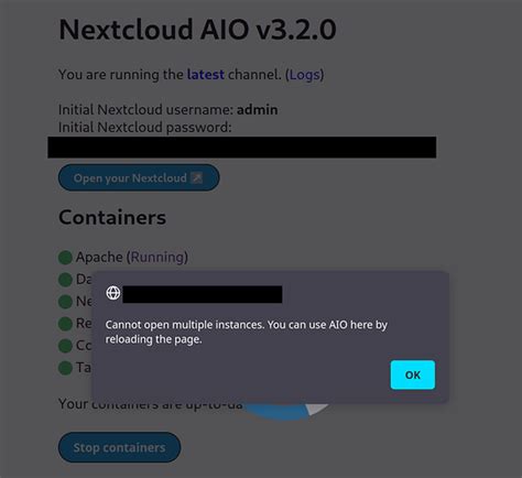 AIO V Installed Unable To Open Nextcloud After Install Installation Nextcloud Community