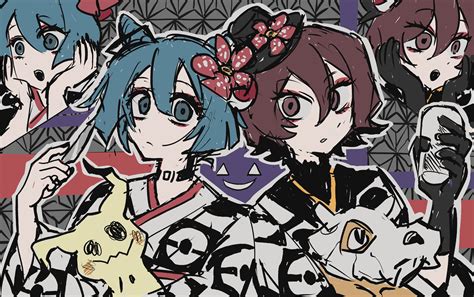 Seriyaki110 Cubone Hatsune Miku Meiko Vocaloid Mimikyu Pokemon Tower Ghost Nintendo
