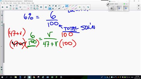 Unit Solving Percent Volume Questions YouTube