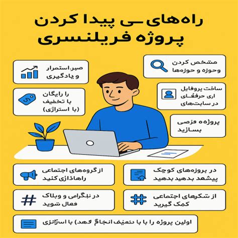 راه‌های پیدا کردن اولین پروژه فریلنسری راهنمای کامل نکات طلایی من