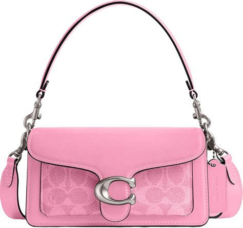 Coach Womens Coated Canvas Signature Tabby Shoulder Bag 20