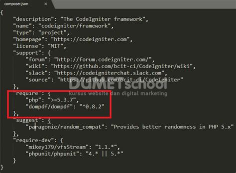 Cara Menambahkan Dompdf Pada Codeigniter Kursus Website Digital
