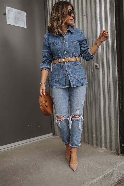 22 Fresh Denim On Denim Outfit Ideas 2025 For Women Casual Fall Summer