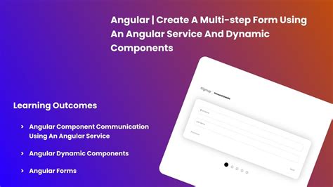angular create a multi step form using an angular service and angular