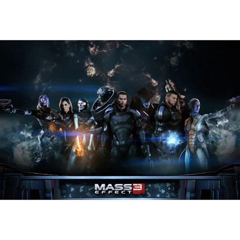 Mass Effect All Characters Poster Mass Effect Mass Effect Characters