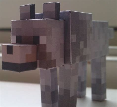 Wild Wolf Pixel Papercraft