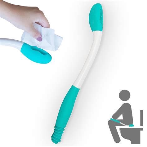 Yoglam Blue Long Reach Toilet Aid Self Wipe Helper Bottom Wiping Tool