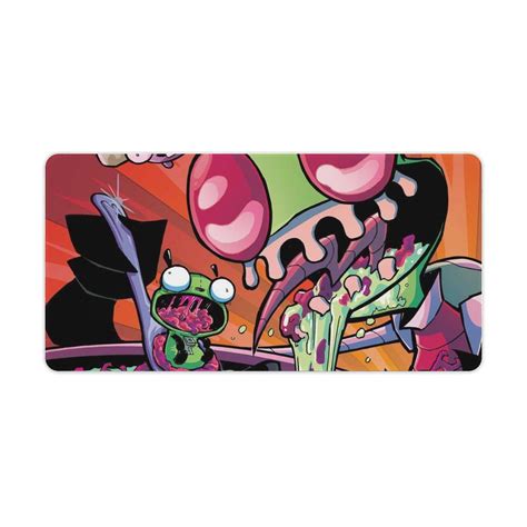 Invader Zim Mouse Pad Extended Gaming No Sliped Large Desk Mat Stitched