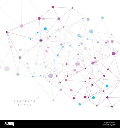 Vector Molecular Connection Technology Abstract Connection Stock