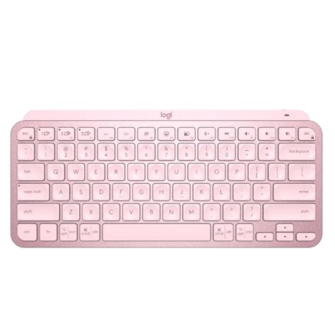 Teclado Sem Fio Multi Dispositivo Logitech Mx Keys Mini Rosa