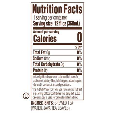 Tejava™ Tea Unsweetened Black Tea Original 24 Pack 12 Fl Oz Frys Food Stores