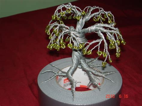 Wire Tree A Wire Tree Beadwork On Cut Out Keep Version By Kabernas
