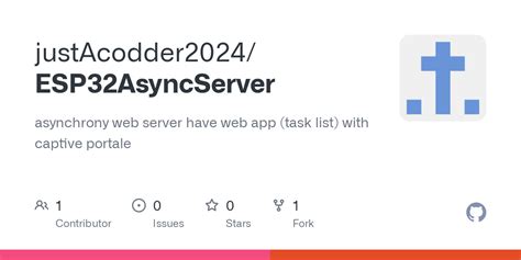 GitHub JustAcodder ESP AsyncServer Asynchrony Web Server Have Web App Task List With