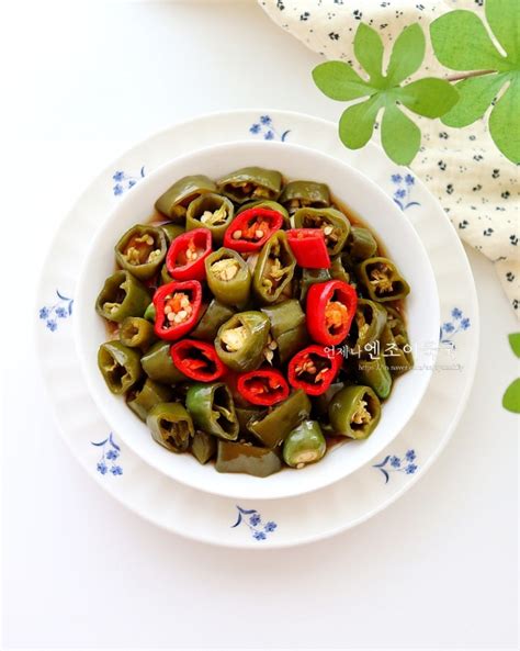 아삭이고추장아찌 만들기 끓이지 않고 초간단 간장고추장아찌만드는법 오이고추장아찌 요리 네이버 블로그