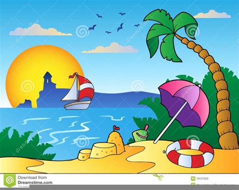 Free Beach Scene Clipart Free Images At Vector Clip Art