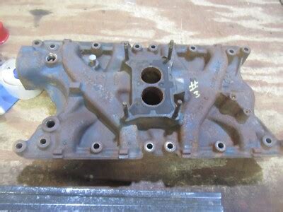 1969 Ford V8 351 Engine Two Barrel Cast Iron Intake Manifold C90e 9425