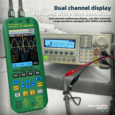 Bside O7 3in1 Handheld Graph Multimeter Oscilloscope Signal Source 3 98 Inch Tft Ips Display