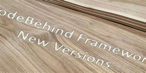 Feedback And Discussion About New Versions Of The CodeBehind Framework DEV Community