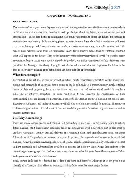 Ch 2 Pdf Forecasting Moving Average