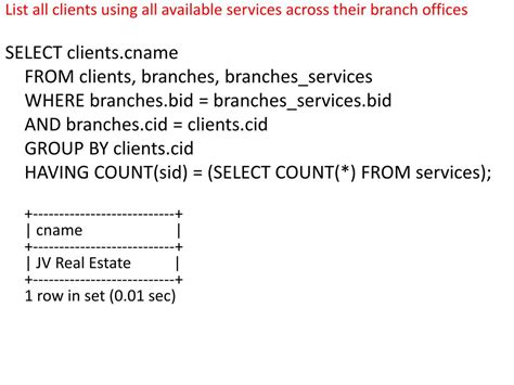 Ppt Subqueries Powerpoint Presentation Free Download Id5728809