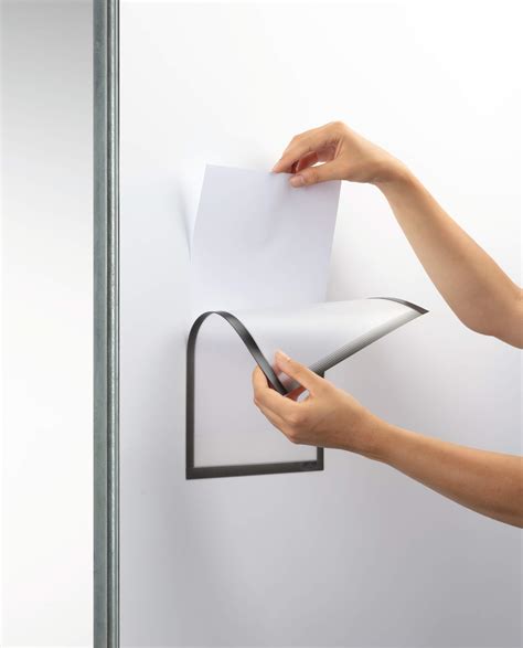 Durable Magnetic Easy Insertion Info Pocket Signage For Metal 5 Pack