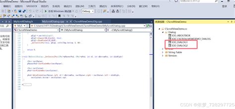 mfc 对话框中显示cscrollview实例 mfc cscrollview csdn博客
