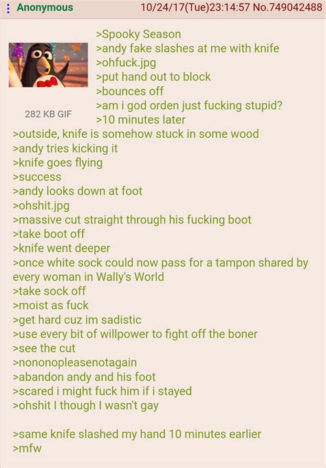 Anon Gets Mindfucked By Knife Into Being Gay R Greentext