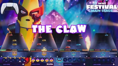 The Claw Fortnite Festival Expert Full Band Controller Youtube