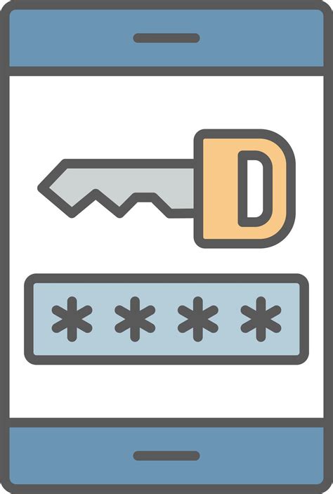 Password Line Filled Light Icon 38755086 Vector Art At Vecteezy