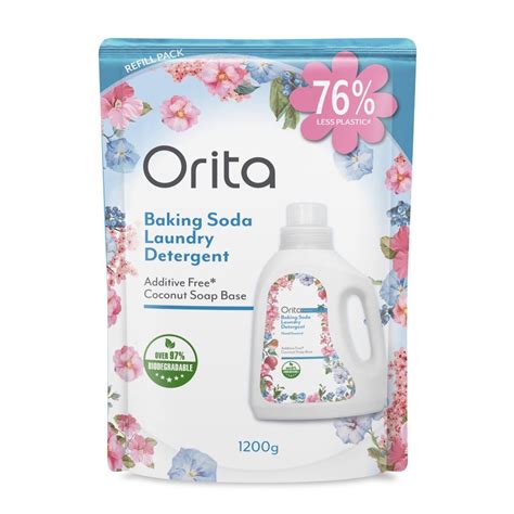 Orita Baking Soda Laundry Detergent Refill Pack 1200g Shopee Malaysia