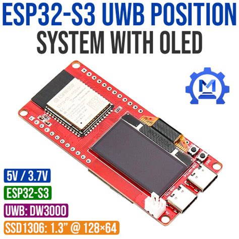 esp32 s3 uwb position system with oled micro robotics