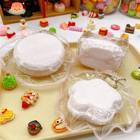 Sakura Pink Squishy Set 3 Piece Kawaii Dessert Squishy Bundle
