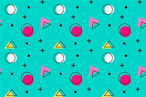 Premium Vector Memphis Seamless Pattern