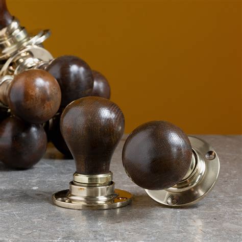 Set Of Eight Stained Oak Door Knobs Lassco Englands Prime Resource For Architectural