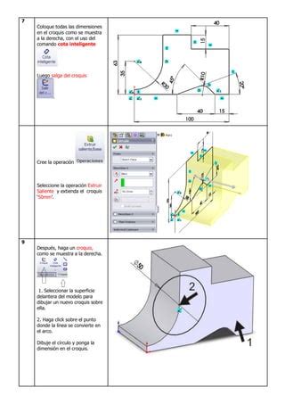 Tutorial 11 Ok EspaÑol Piezas Solidworks Cswa Pdf