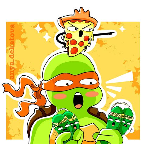 Michelangelo Микеланджело Майки Teenage Mutant Ninja Turtles Черепашки ниндзя Tmnt