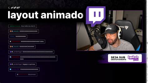 layout animado para twitch canal less on behance