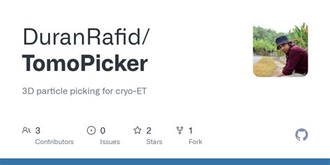 github duranrafid tomopicker 3d particle picking for cryo et