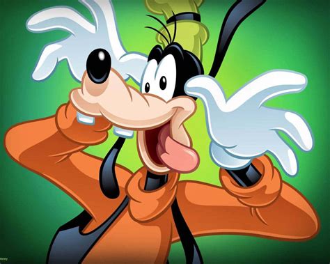 Download Crazy Cartoon Goofy Green Canvas Wallpaper Wallpapers Com
