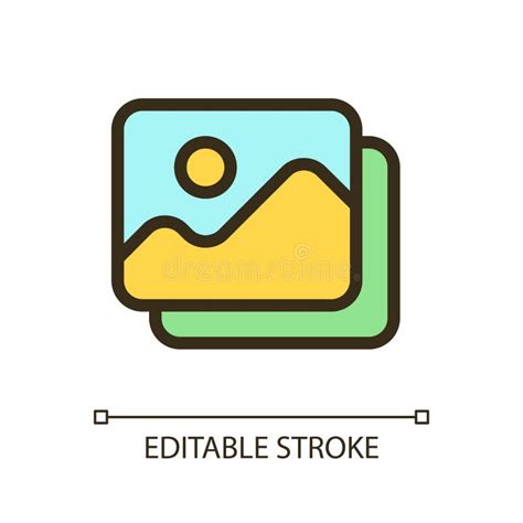 Set Of Pictures Pixel Perfect Rgb Color Ui Icon Stock Vector Illustration Of Color Button