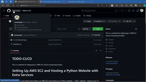 Successful Cicd Pipeline For Python Project On Aws Neha Nayak Posted