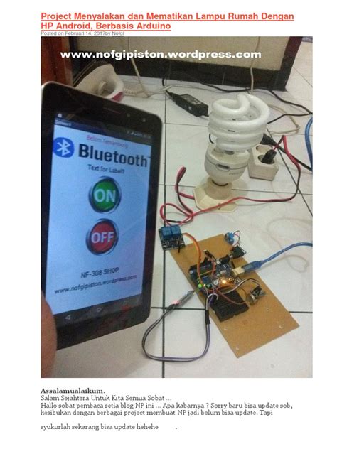 Project Menyalakan Dan Mematikan Lampu Rumah Dengan Hp Android Pdf