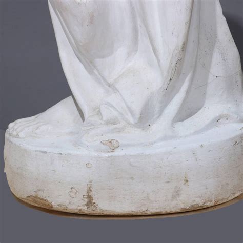 Pair Of Life Size Classical Figural Spring And Fall Composite Garden Statues At 1stdibs