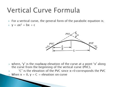 Vertical Curve Equations Elevation Diy Projects