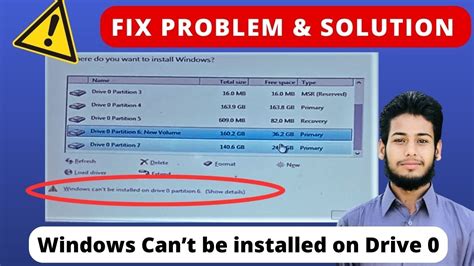 How To Fix Windows Can T Be Installed On Drive Partition Show Details Babar Azeem
