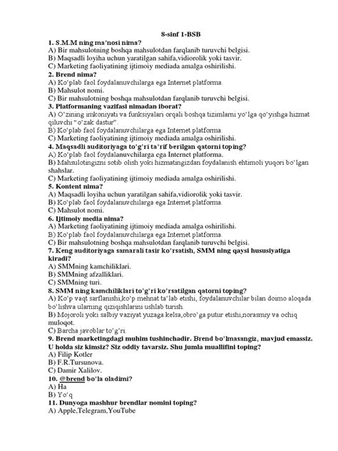 8 Sinf Bsb 1 Pdf Pdf