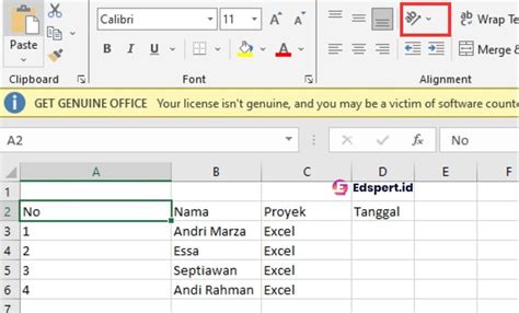 Cara Menulis di Excel Agar Bisa ke Bawah — Edspert Insight