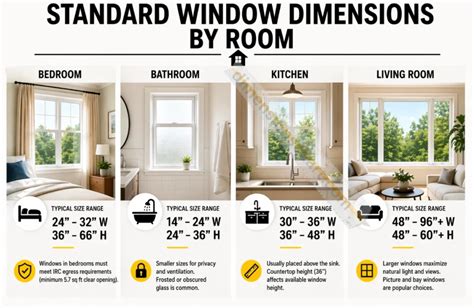 Standard Window Dimensions Chart 2026